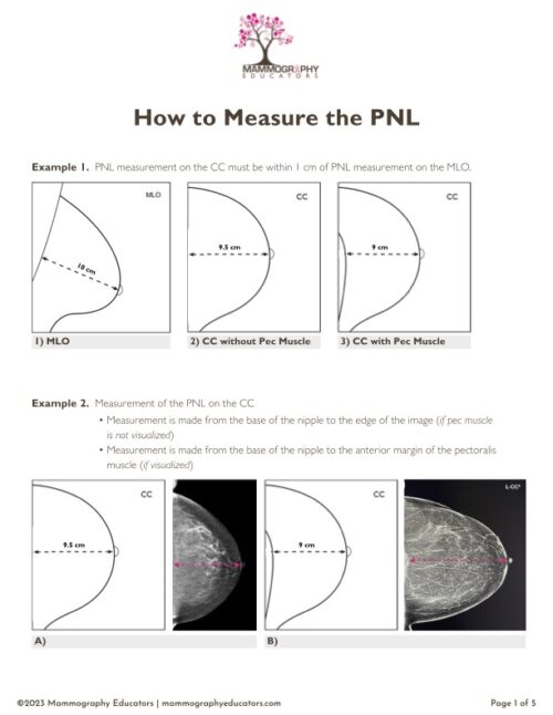 How To Properly Measure the PNL – Mammography Educators
